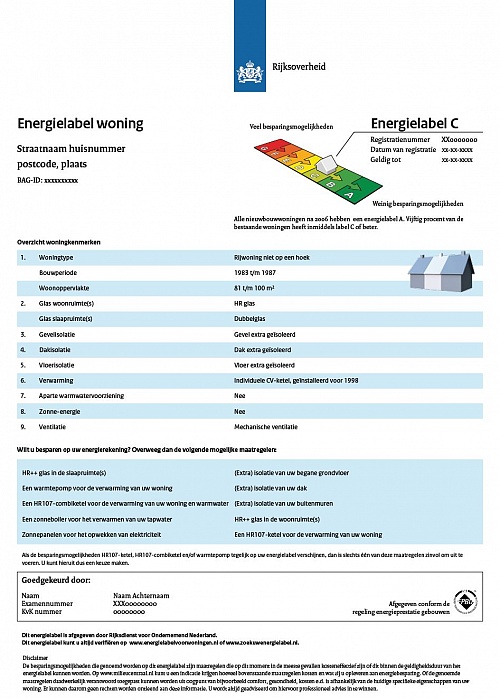 voorbeeld Energie-Index – Epa Advies Noord